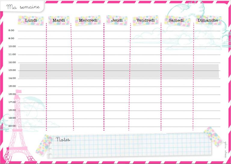 7 semainiers pour vous aider à vous organiser ! Simplement Organisée