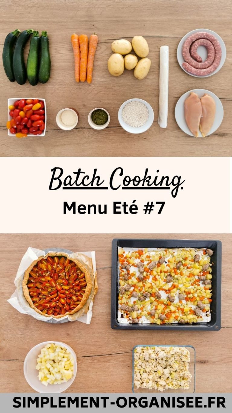 Batch Cooking été #7 Simplement Organisée
