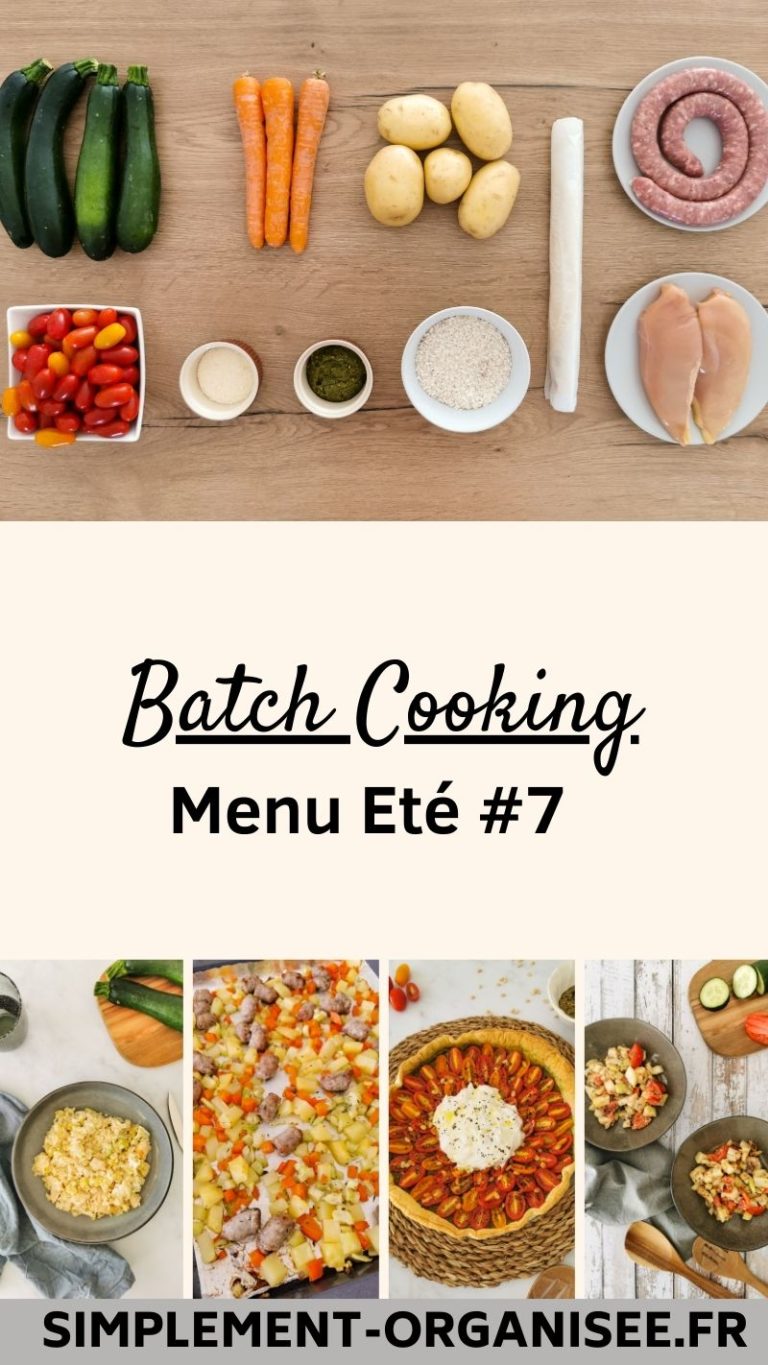 Batch Cooking été #7 Simplement Organisée